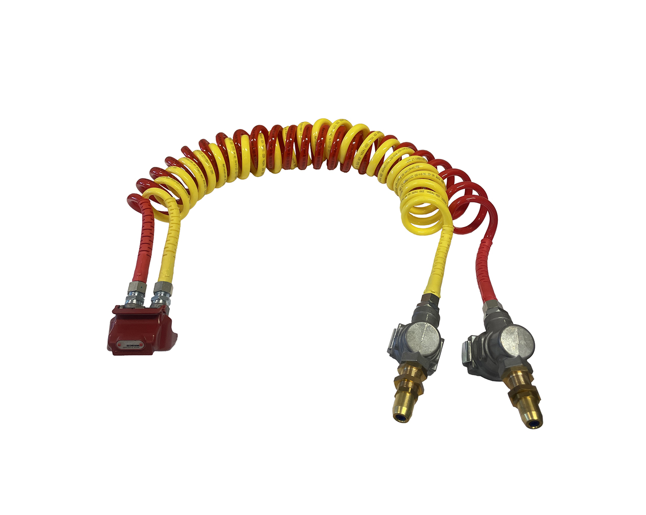 LUFT KOBLING SPIRAL RØD & GUL MED FILTER & DUOMATIC KOBLING ...